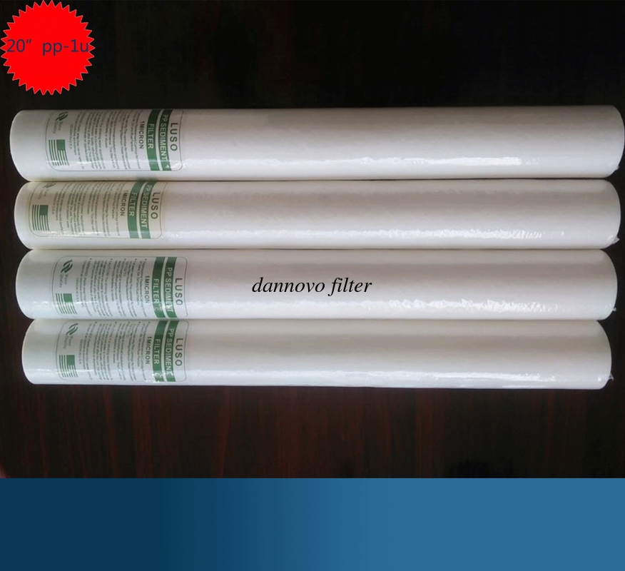 1micro pp spun water filter cartridge 20" PP melt blown cartrige filter ...