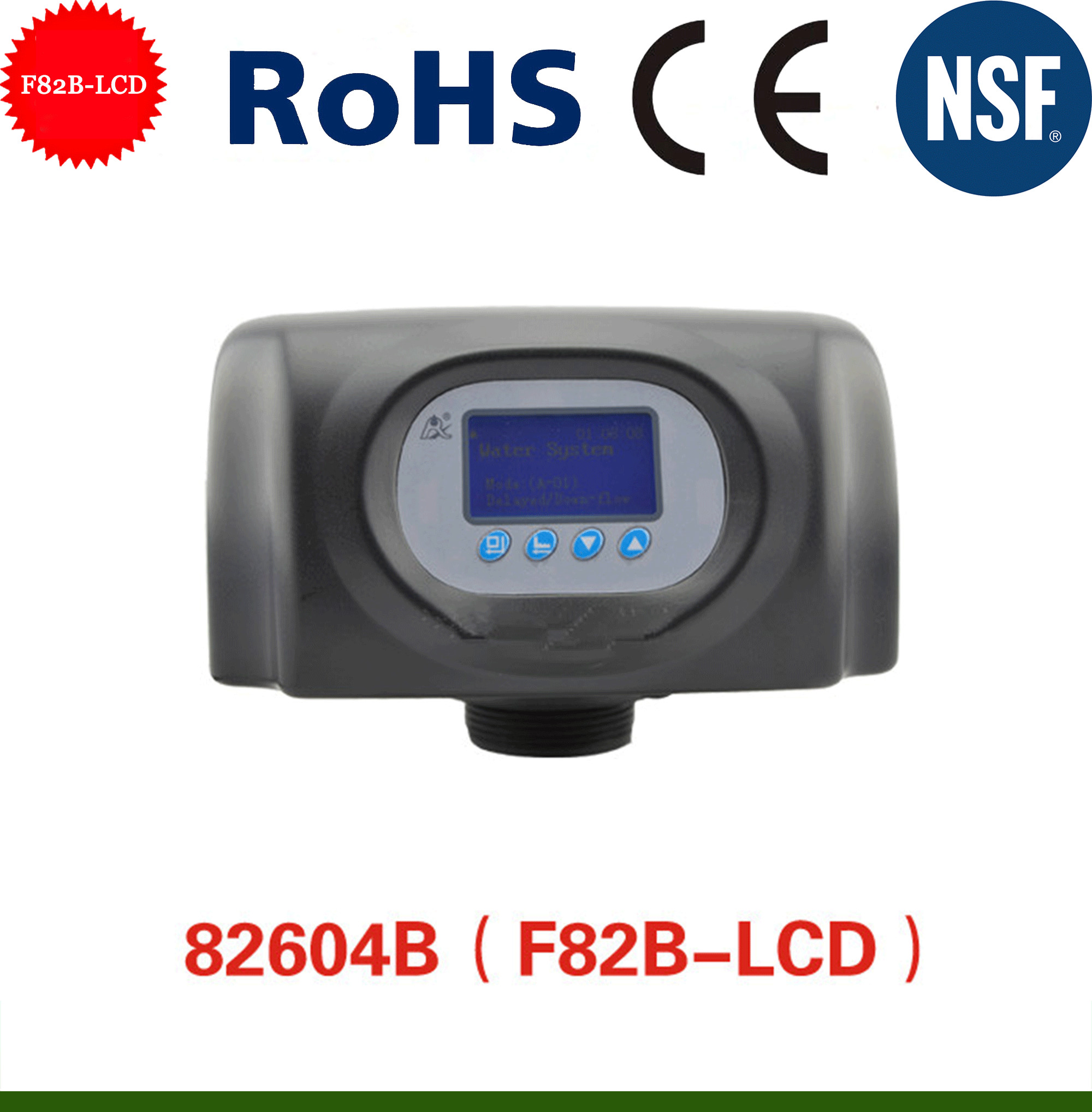 Runxin F82B-LCD 3.5T Multi-function Automatic Softner Control Valve LCD ...